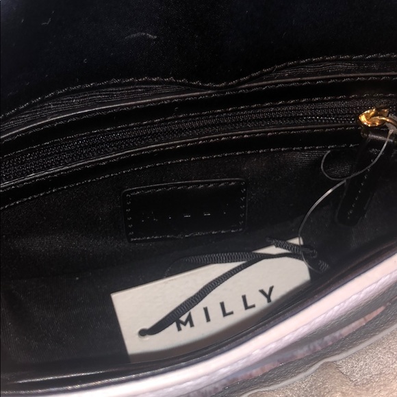 Milly | Bags | Milly Grey Crossbody With Ruffle Detail | Poshmark